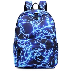 starry blue laptop bookbag for men waterproof travel bag backpack for school boys 16.5 inch