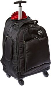 samsonite mvs rolling backpack, black, 19-inch