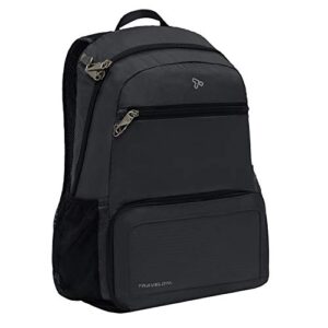 Travelon Anti-theft Packable Backpack, Black, Open 10.5 x 17 x 6 Packed 10.5 x 6 x 1