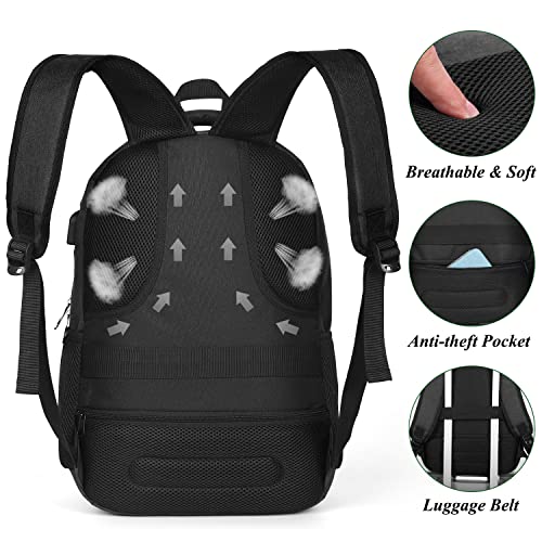 YAMTION Backpack for Men and Women,School Backpack for Teenager,15.6 inch Laptop Bookbag with USB Charging port for Business Work College Travel Trip