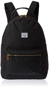 herschel nova backpack, black, mid-volume 18.0l