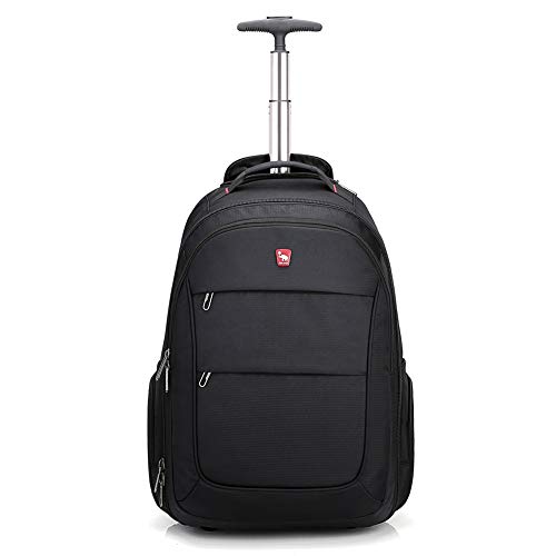 OIWAS Rolling Backpack for Laptop Large Wheeled School Bookbag Roller Daypack Travel Business Bags Suitcase Men Women