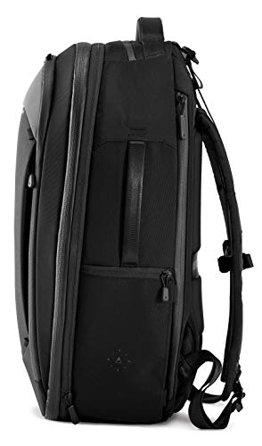 Nomatic Navigator Travel Backpack 32L W/ 9L Built-In Expansion | Anti-Theft Carry-On Size for Travel | 16" Laptop Compartment, Water Resistant Travel Pack, Weekender Bag for Men & Women, Black