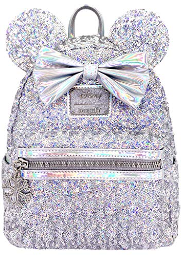 Loungefly X LASR Exclusive Disney Holographic Sequin Minnie Mini Backpack