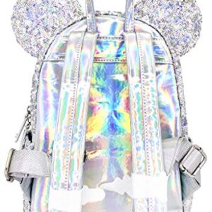 Loungefly X LASR Exclusive Disney Holographic Sequin Minnie Mini Backpack