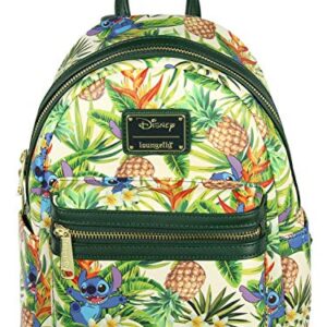 Loungefly Disney Lilo & Stitch Hawaiian Pineapple All Over Print Mini Backpack