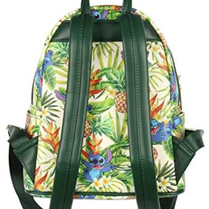 Loungefly Disney Lilo & Stitch Hawaiian Pineapple All Over Print Mini Backpack