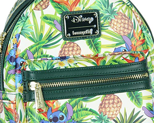 Loungefly Disney Lilo & Stitch Hawaiian Pineapple All Over Print Mini Backpack