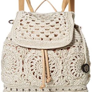 The Sak womens Women's Sayulita Crochet Backpack, Natural Medallion, One Size US