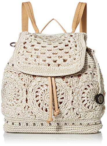 The Sak womens Women's Sayulita Crochet Backpack, Natural Medallion, One Size US