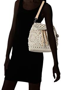 The Sak womens Women's Sayulita Crochet Backpack, Natural Medallion, One Size US