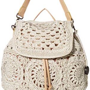 The Sak womens Women's Sayulita Crochet Backpack, Natural Medallion, One Size US