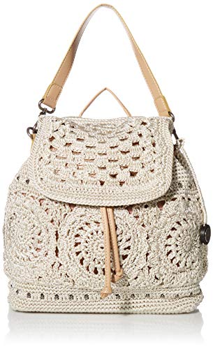 The Sak womens Women's Sayulita Crochet Backpack, Natural Medallion, One Size US