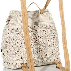 The Sak womens Women's Sayulita Crochet Backpack, Natural Medallion, One Size US