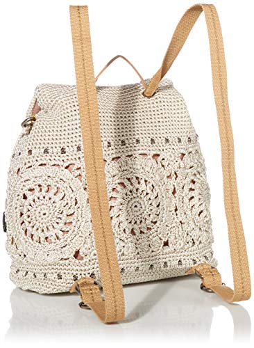 The Sak womens Women's Sayulita Crochet Backpack, Natural Medallion, One Size US