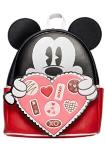 loungefly disney mickey mouse chocolate box valentine exclusive mini-backpack