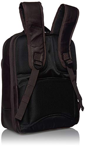 Kenneth Cole Reaction Manhattan Commuter Slim Backpack 16" Laptop Computer & Tablet Travel, Business, Work, School Bookbag, Brown, Colombian Leather