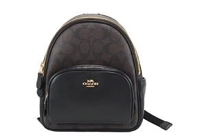 coach mini court backpack (im/brown/black)