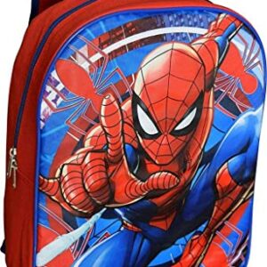 Ruz Spiderman 15" School Bag Backpack (Red-Blue)