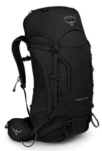 osprey kestrel 48 men’s backpacking backpack, black, medium/large