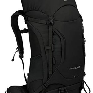 Osprey Kestrel 48 Men's Backpacking Backpack, Black, Medium/Large