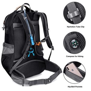 G4Free 50L Hiking Backpack Waterproof Daypack Outdoor Camping Climbing Backpack with Rain Cover for Men Women