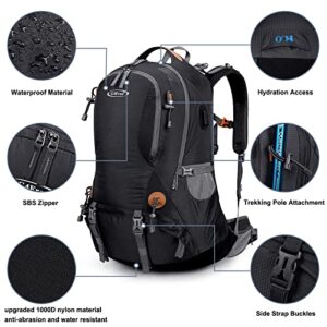 G4Free 50L Hiking Backpack Waterproof Daypack Outdoor Camping Climbing Backpack with Rain Cover for Men Women