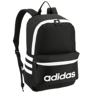 adidas classic 3s backpack, black/white, one size