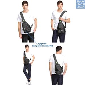 Nicgid Sling Bag Backpack Crossbody Bags for Ipad Tablet Outdoor Hiking(Black)