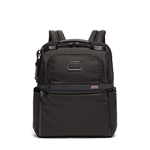 TUMI Alpha 3 Slim Solutions Laptop Brief Backpack - Hands-Free Comfort for Commuters - 15-Inch Computer Backpack for Men and Women - Black