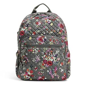 vera bradley women’s cotton campus backpack hope blooms – recycled cotton