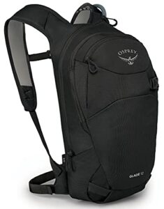 osprey glade 12 ski and snowboard backpack, black