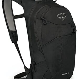 Osprey Glade 12 Ski and Snowboard Backpack, Black