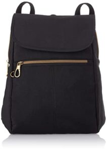 travelon anti-theft signature slim backpack, black