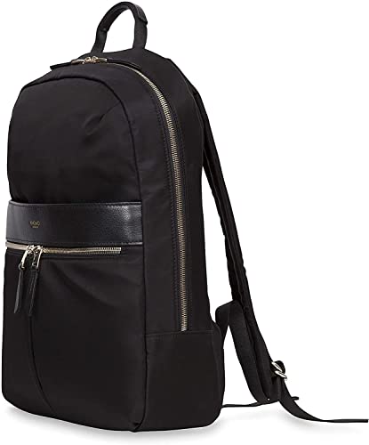 Knomo Beauchamp Women's 14" Laptop Bag Computer Bookbag for Work, School, College, Travel Daypack Purse Backpack, Black