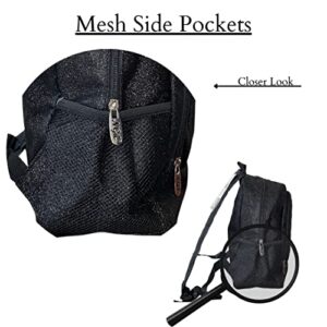 NGIL Canvas School Backpack (Glitter-Black)