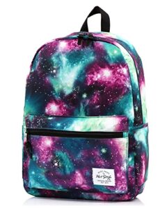 hotstyle trendymax galaxy backpack for school girls, boys & kids, green