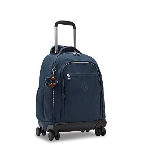 Kipling New Zea 15" Laptop Rolling Backpack True Blue Tonal