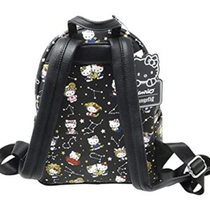 Loungefly Hello Kitty Zodiac Print Mini Backpack (One_Size, Black)