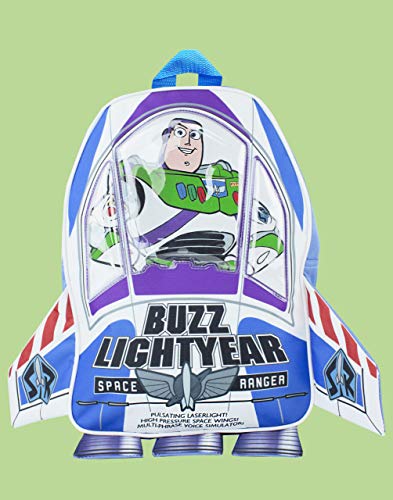 Disney Toy Story Backpack Kids Buzz Lightyear 3D Rocket Rucksack Bag