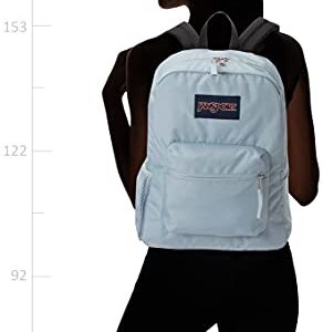 JanSport Cross Town Backpack - School, Travel, or Work Bookbag with Water Bottle Pocket, Blue Dusk