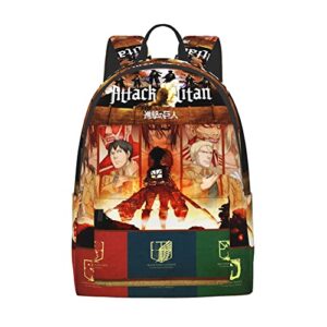 anime backpack for men women lightweight laptop bag fashion daypack outdoor hiking travel bag for boys girls