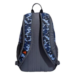 adidas Young Creator backpack, Flow Blur/Onix Grey/Signal Orange, One Size