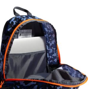 adidas Young Creator backpack, Flow Blur/Onix Grey/Signal Orange, One Size