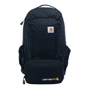 carhartt cargo series large backpack and hook-n-haul insulated 3-can cooler, black