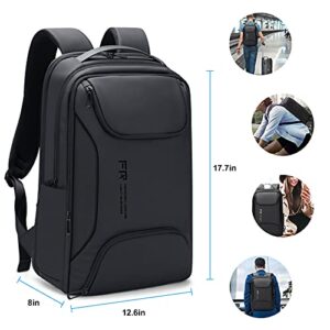 FENRUIEN Business Laptop Backpack for Men Fits 15.6 Inch, 4-layer Waterproof Backpack Computer Bag Daily with USB Charging for School Work Office College Airplane