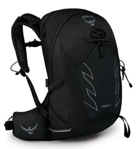 osprey tempest 20 women’s hiking backpack stealth black, x-small/small