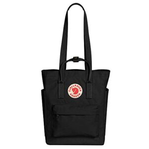 fjallraven, kanken totepack backpack with 13″ laptop sleeve for everyday use and travel, black