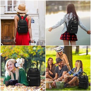 LOVEVOOK Mini Backpack for Women Girls Stylish Waterproof Backpack Purse with USB Port, Cute Daypack for School Travel Party