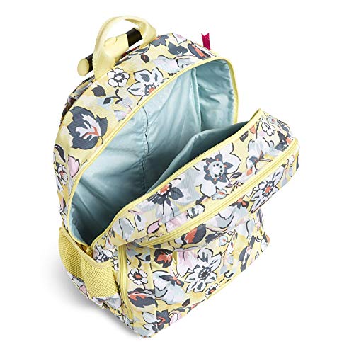 Vera Bradley Recycled Lighten Up Reactive Slim Rolling Backpack, Sunny Garden,One Size